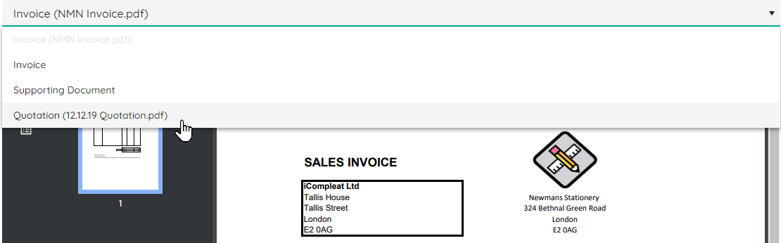 View an invoice and its supporting documents – iCompleat - Help Center