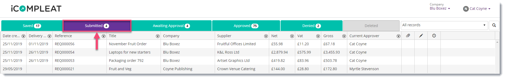 Manage Orders – iCompleat - Help Centre