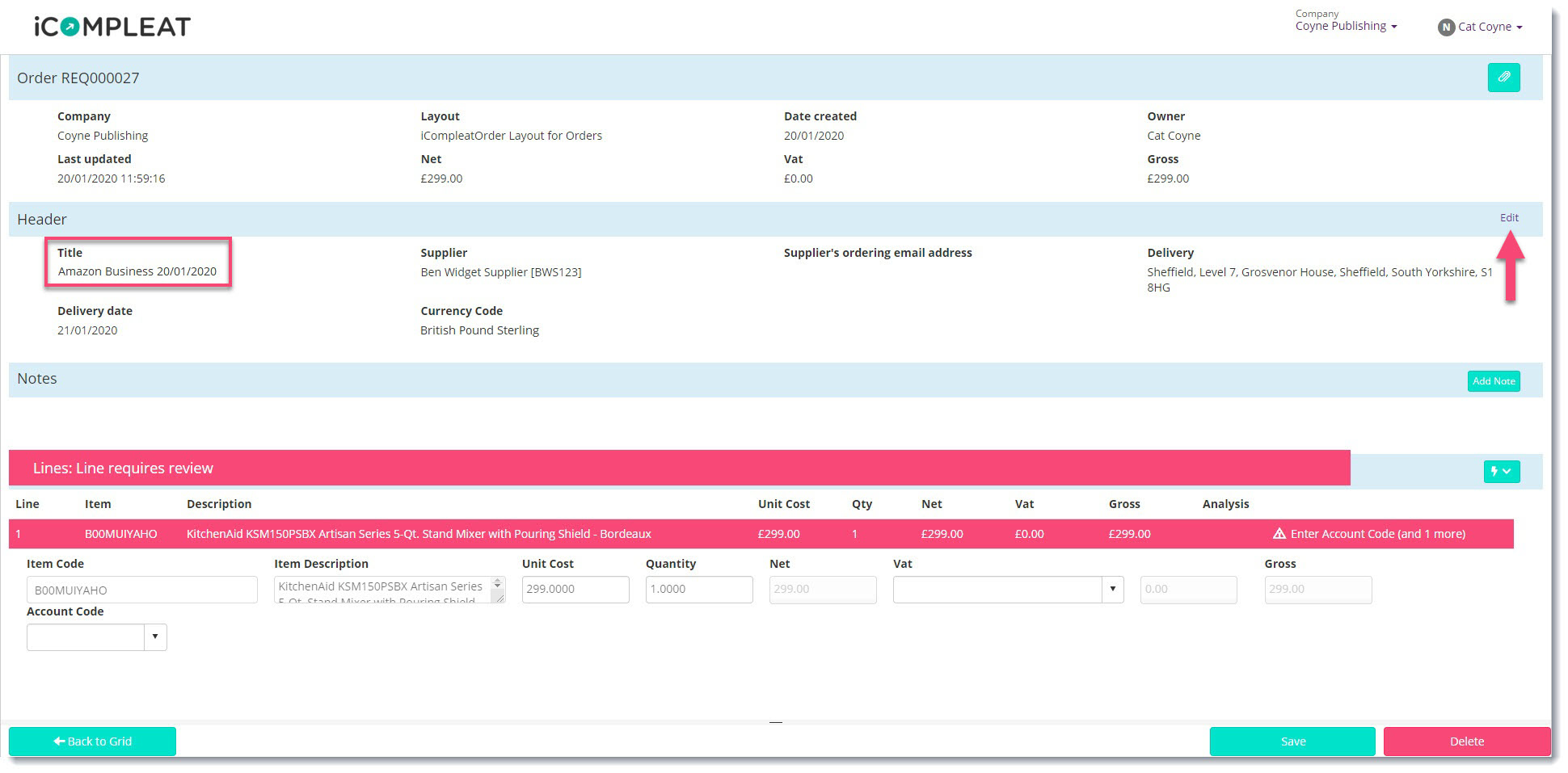 Create an order with Integrated Online Buying – iCompleat - Help Center