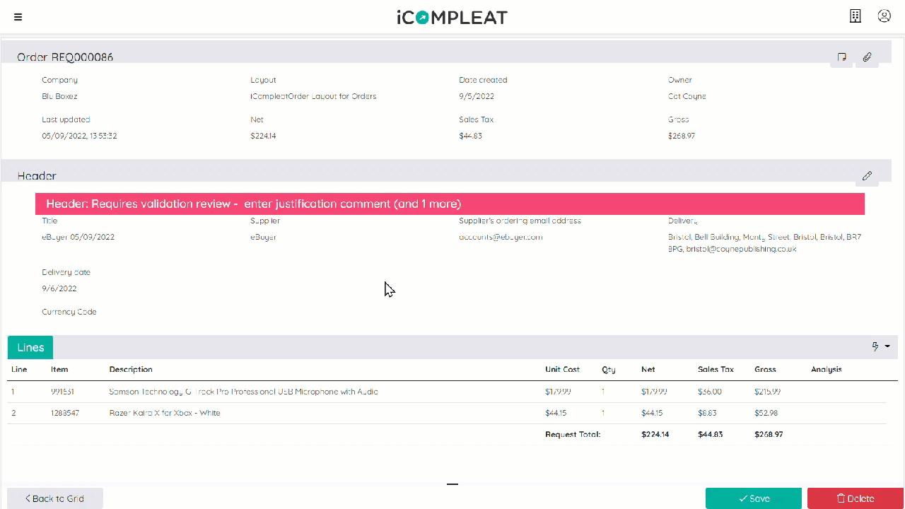 Order with Plug-In – iCompleat - Help Center